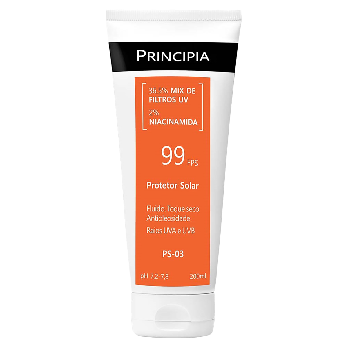 Protetor Solar Fluido Toque Seco Antioleosidade FPS 99 Principia PS-03 ...