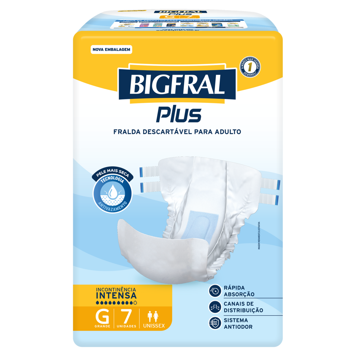 Fralda Geriátrica Bigfral Regular Plus