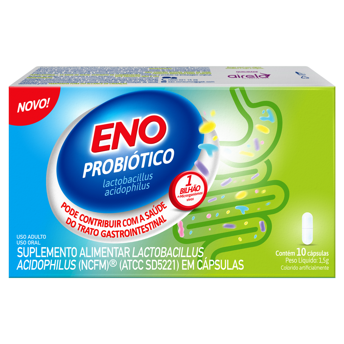 Probiótico Eno Caixa 10 Cápsulas 1,5g Cada