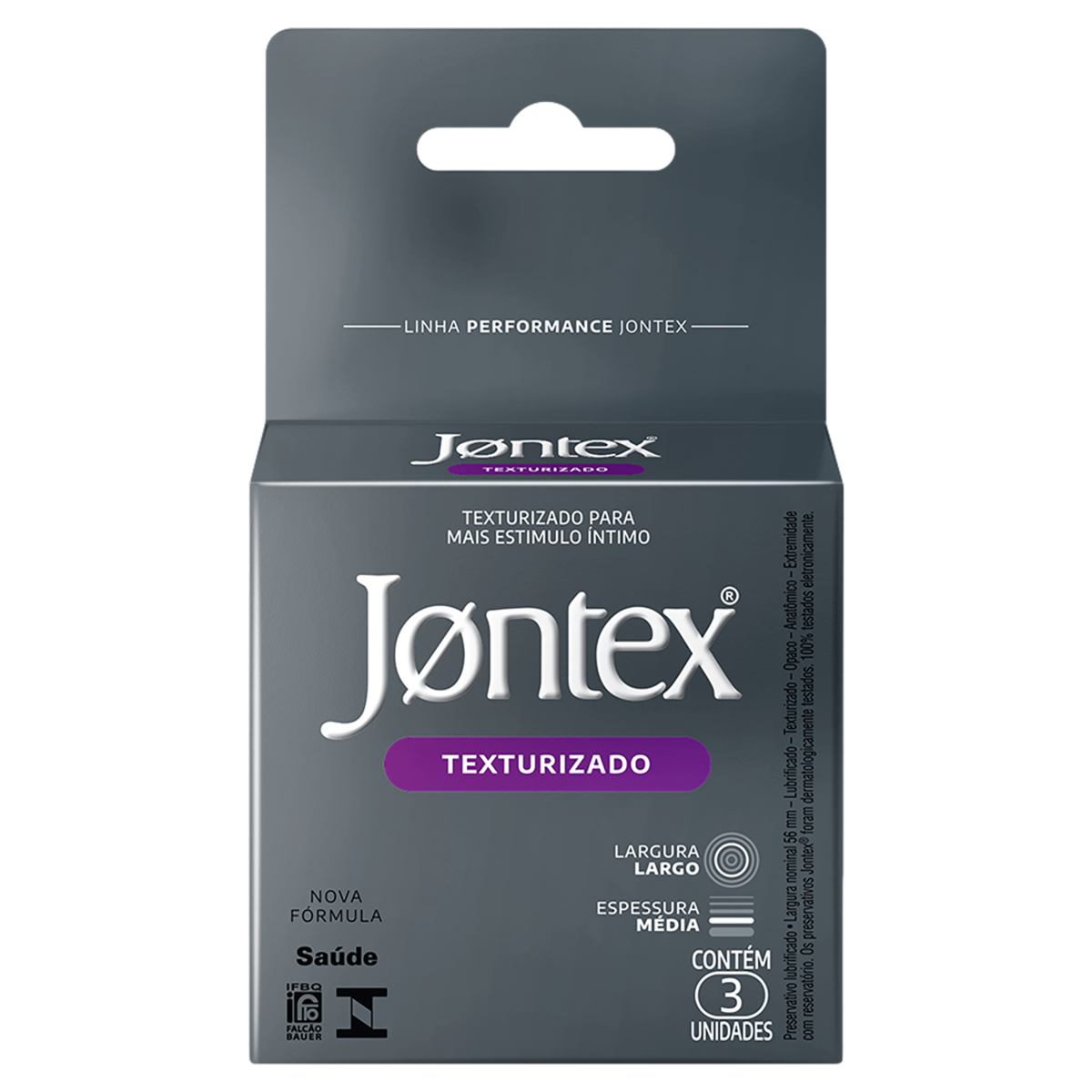 Preservativo Masculino Lubrificado Texturizado Jontex Performance Caixa ...